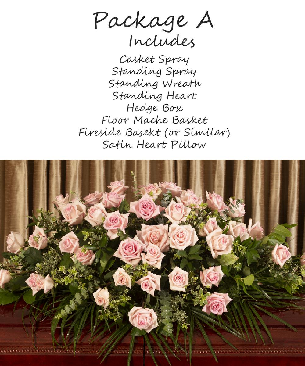Griffins Floral | Pink Rose Tribute Package A | Columbus Oh Sympathy ...