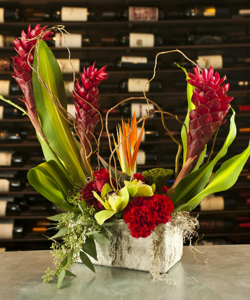 Rain Dance Bouquet tropical Arrangement Columbus Ohio Florists Newark OH